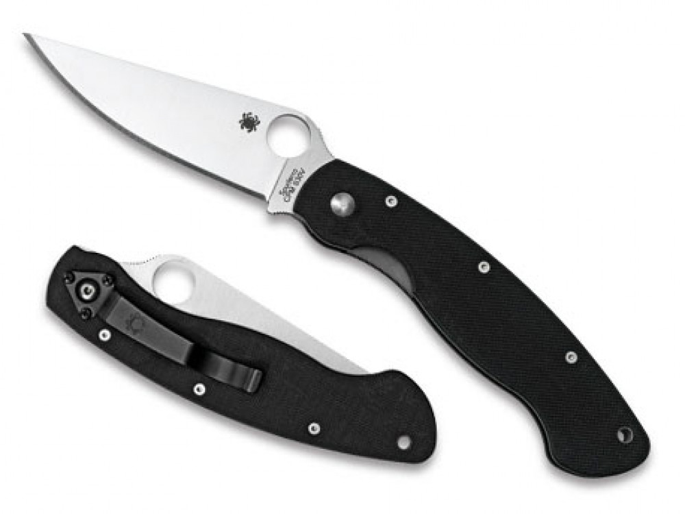 Military Black CPM S30V | Spyderco Benelux