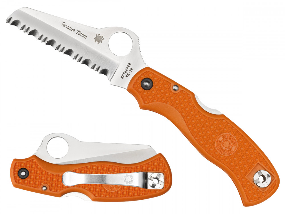 Rescue Orange VG-10 | Spyderco Benelux